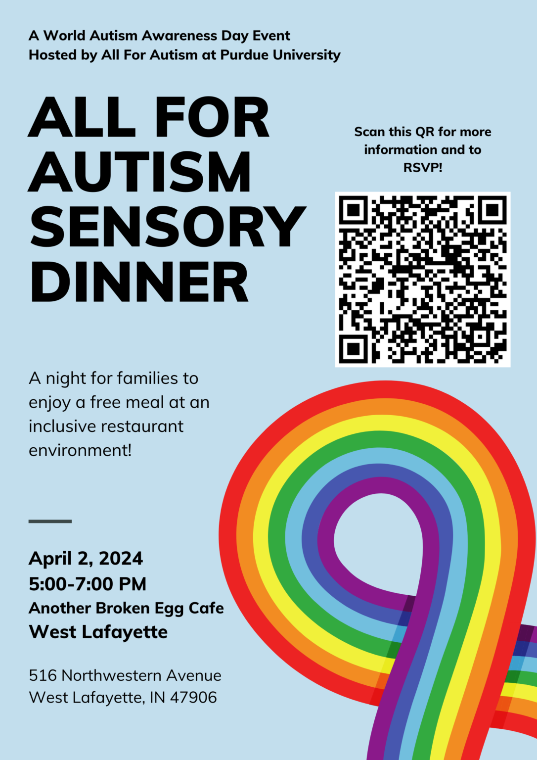 All For Autism Sensory Dinner | IN | Hopebridge Autism Therapy Center